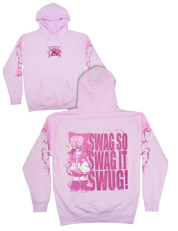SWUG EMBROIDERED HOODIE (PINK) – ISSBROKIE